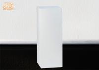 China Modern Glossy White Floor Pedestal / Fiber Glass Pedestal for sale