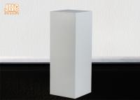 China Modern Glossy White Floor Pedestal / Fiber Glass Pedestal for sale