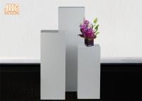 China Modern Glossy White Floor Pedestal / Fiber Glass Pedestal for sale