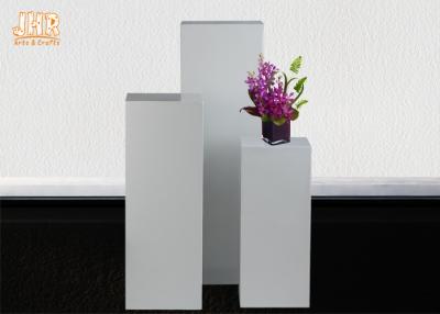 China Modern Glossy White Floor Pedestal / Fiber Glass Pedestal for sale
