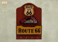 China Wood Wall Envelope Holder Wooden Wall Plaques 3D Resin Motorcycle Wall Decor Red Color for sale