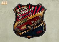 China Resin Car Wall Decor Wooden Wall Plaques Antique Wood Frame Pub Sign Wall Decor for sale
