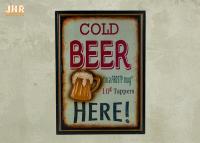 China Beer Wall Plaques Home Decorations Decorative Wall Art Signs MDF Pub Wall Decor for sale