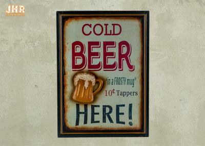 China Beer Wall Plaques Home Decorations Decorative Wall Art Signs MDF Pub Wall Decor for sale