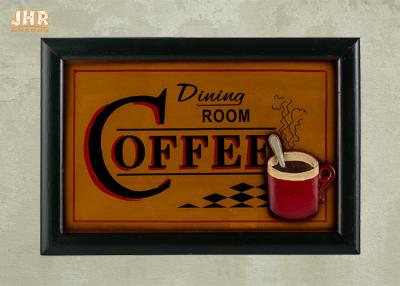 China Coffee House Wall Decor Antique Wooden Wall Signs Decorative Wall Plaques Home Decor for sale
