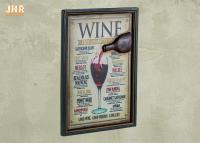China Home Decorations Decorative Wall Plaques Wood Wine Wall Signs MDF Pub Signs for sale
