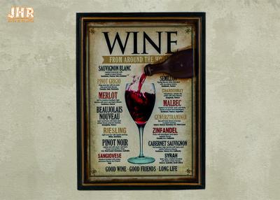 China Home Decorations Decorative Wall Plaques Wood Wine Wall Signs MDF Pub Signs for sale
