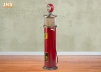 China Red MDF Wooden Gas Pump / Floor CD Rack 5 Layers for sale