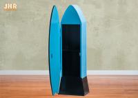 China Boat Shape Wooden Cabinet Decorative Floor Rack MDF Storage Cabinet CD DVD Racks for sale