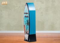 China Boat Shape Wooden Cabinet Decorative Floor Rack MDF Storage Cabinet CD DVD Racks for sale