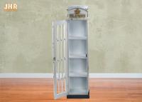 China White Color Phone Booth Storage Rack Decorative Wooden Cabinet Multimedia Storage Cabinets for sale