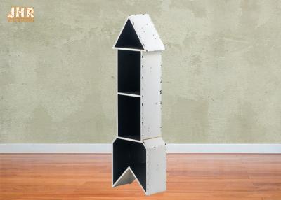 China Arrow Shape Storage Cabinet Decorative Wooden Cabinet Wood Floor Rack Furniture Green Color for sale