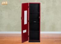China Personalized Wood Storage Cabinet Decorative Wooden Cabinet Beverage Machine Design Red Color for sale