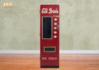 China Personalized Wood Storage Cabinet Decorative Wooden Cabinet Beverage Machine Design Red Color for sale