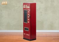 China Personalized Wood Storage Cabinet Decorative Wooden Cabinet Beverage Machine Design Red Color for sale