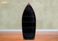 China Boat Shape CD DVD Racks Decorative Wooden Cabinet Antique Wood Storage Organizer for sale