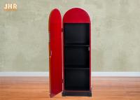 China Music Box Storage Cabinet Wooden CD Racks Antique Wood Box Decorative Storage Cabinets Yellow Color for sale