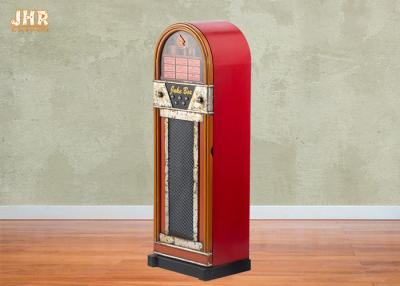 China Music Box Storage Cabinet Wooden CD Racks Antique Wood Box Decorative Storage Cabinets Yellow Color for sale