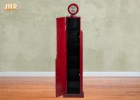 China Antique Gas Pump Design Decorative Wooden Cabinet Red Color Wood Floor Rack Furniture for sale