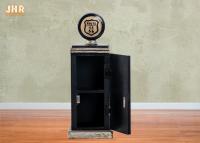 China Antique Wood Tabletop Rack Decorative Wooden Cabinet Small Storage Cabinets Black Color for sale