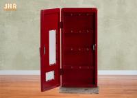 China Beverage Machine Key Box Decorative Wooden Cabinet MDF Key Holders Wood Wall Key Box Red Color for sale