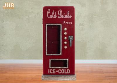 China Beverage Machine Key Box Decorative Wooden Cabinet MDF Key Holders Wood Wall Key Box Red Color for sale