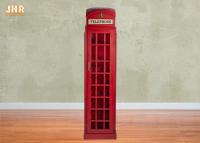 China Indoor Decor Wooden Telephone Booth Wine Bottle Rack for sale
