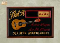 China Open And Close Signs Special Wooden Wall Plaques For Shops for sale