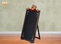 China 100 cm Height Outdoor Wooden Decorative Chalkboards Polyresin Chef Figurine for sale