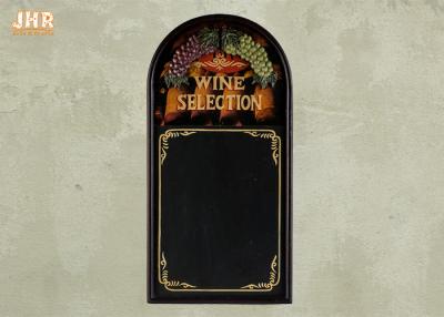 China MDF Wood Framed Decorative Chalkboards 3D Resin Parts Wall Mounted Menu Board for sale
