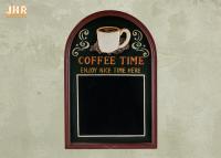China Decorative Wooden Framed Wall Hanging Chalkboards Coffee Time Wall Sign for sale