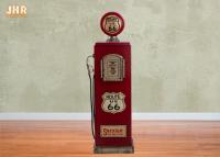 China Red Color Floor Rack Decorative Wooden Cabinet Antique Wood CD DVD Storage Cabinet for sale
