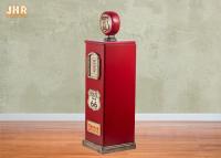 China Red Color Floor Rack Decorative Wooden Cabinet Antique Wood CD DVD Storage Cabinet for sale