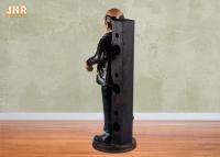 China 110cm Height Antique Polyresin Statue Figurine Resin Butler 3 Wine Holder Statues for sale