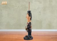China Polyresin Statues Decorative Resin Butler Sculpture Toilet Paper Holder Floor Decor for sale