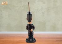 China Polyresin Statues Decorative Resin Butler Sculpture Toilet Paper Holder Floor Decor for sale