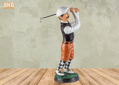 China Antique Sportsman Statue Polyresin Statue Figurine Decorative Golfer Tabletop Statue for sale