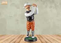 China Antique Sportsman Statue Polyresin Statue Figurine Decorative Golfer Tabletop Statue for sale
