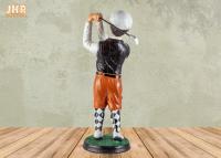 China Antique Sportsman Statue Polyresin Statue Figurine Decorative Golfer Tabletop Statue for sale