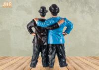 China Vintage Home Decor Polyresin Statue Figurine Resin Brother Sculpture Tabletop Figures for sale
