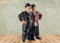 China Black And Red Color Resin Brother Statue Polyresin Tabletop Sculpture Home Decor for sale
