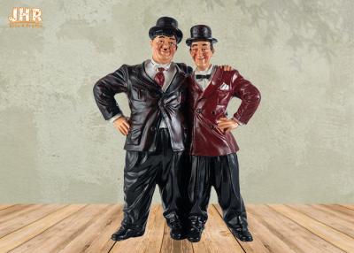 China Black And Red Color Resin Brother Statue Polyresin Tabletop Sculpture Home Decor for sale