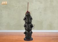 China Toilet Paper Holder Antique Polyresin Statue Figurine Decorative Resin Monkey Sculpture for sale