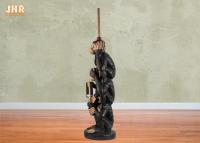 China Toilet Paper Holder Antique Polyresin Statue Figurine Decorative Resin Monkey Sculpture for sale