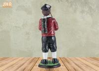 China Small Golfer Tabletop Statue Polyresin Statue Figurine Antique Resin Sculpture Figures for sale