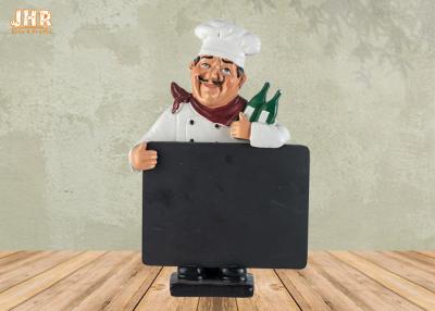 China Small Polyresin Statue Figurine With Chalkboard Blackboard for sale