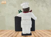 China Small Polyresin Statue Figurine With Chalkboard Blackboard for sale