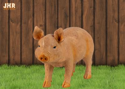 China Home Decor Life Size Polyresin Animal Figurines Pig Sculpture Floor Statue for sale