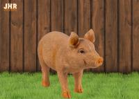 China Home Decor Life Size Polyresin Animal Figurines Pig Sculpture Floor Statue for sale