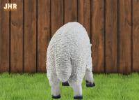 China Indoor White Polyresin Dolly Sheep Statue Animal Figurines Floor Sculpture Decor for sale